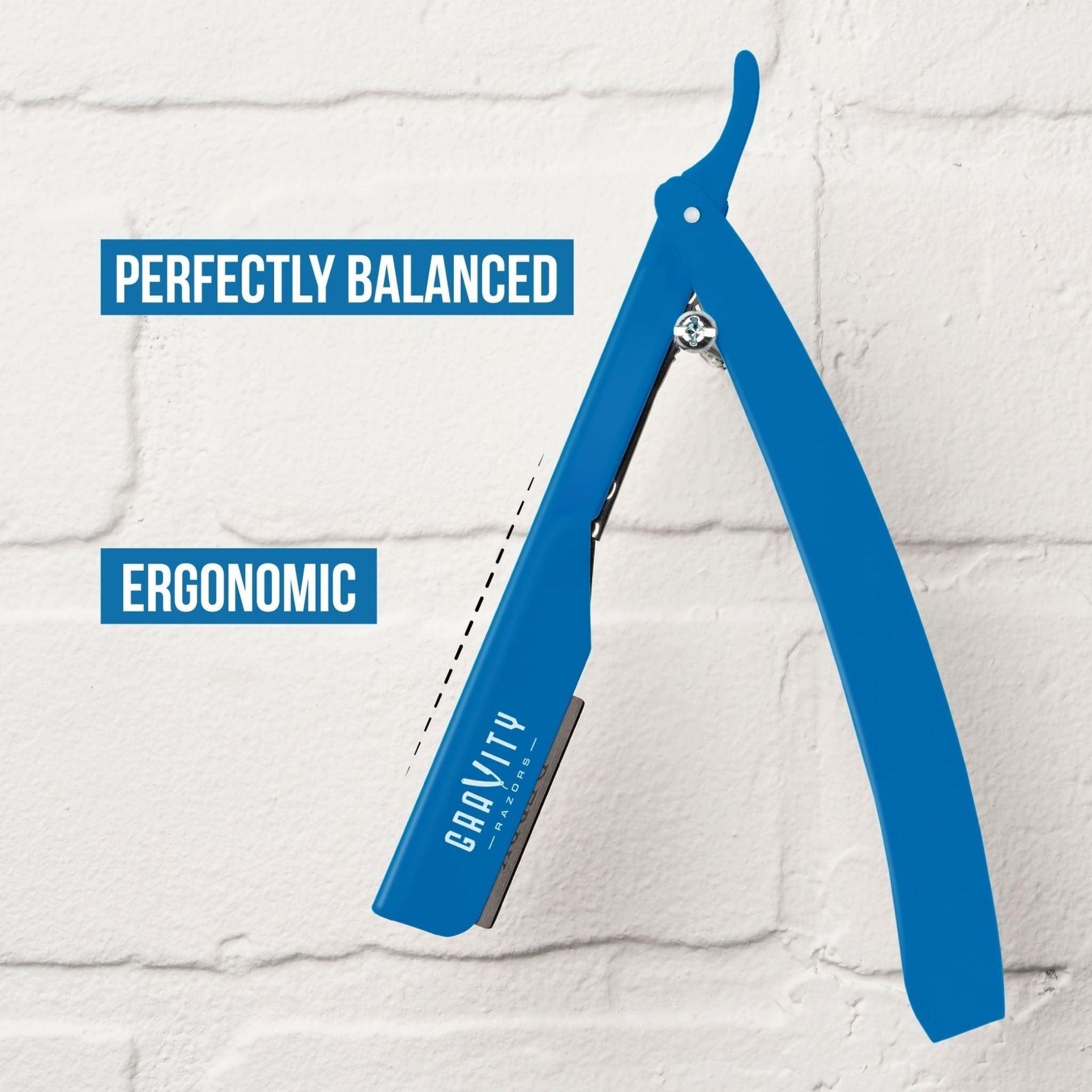 Barber Straight Razor with 10 Derby Premium Blades - Gravity Razors ...